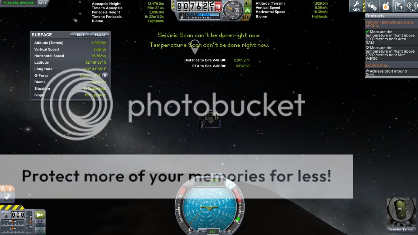 How to do temperature scan contract on Gilly above 7,600m? - KSP1 Gameplay Questions and ...